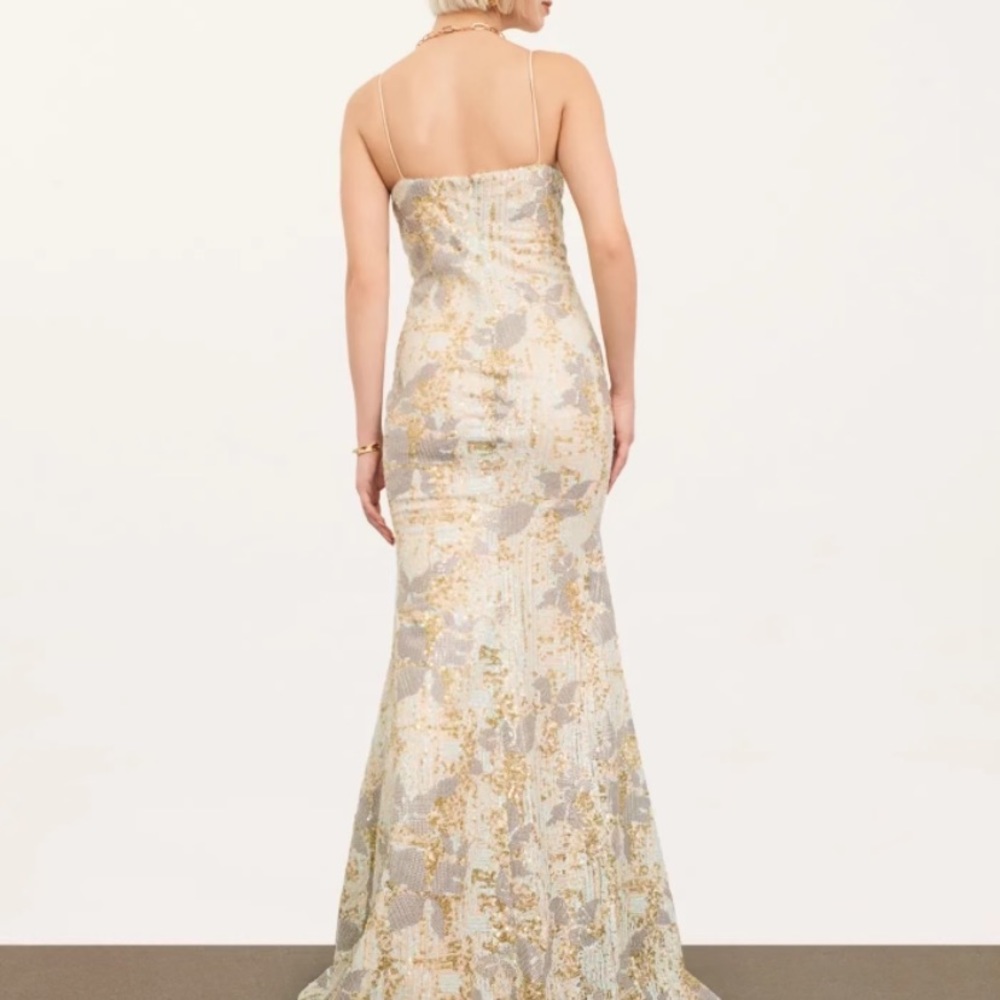 Donna Karan Multi Sequin Mermaid Gown - Gem